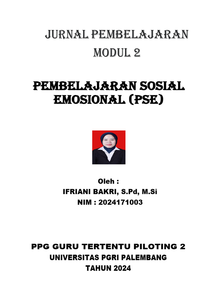 JURNAL MODUL 2 PEMBELAJARAN SOSIAL DAN EMOSIONAL | PDF