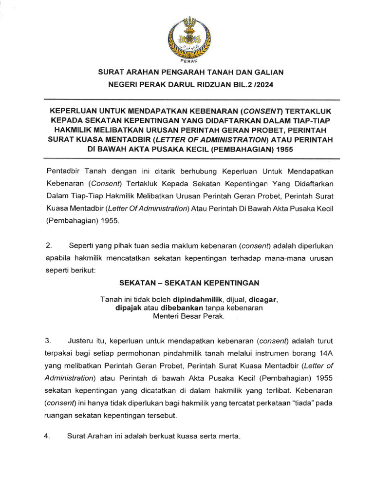 Consent Harta Probate | PDF