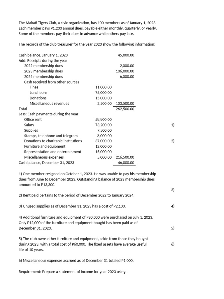 Practice Exercise On Cash Basis To Accrual Basis | PDF