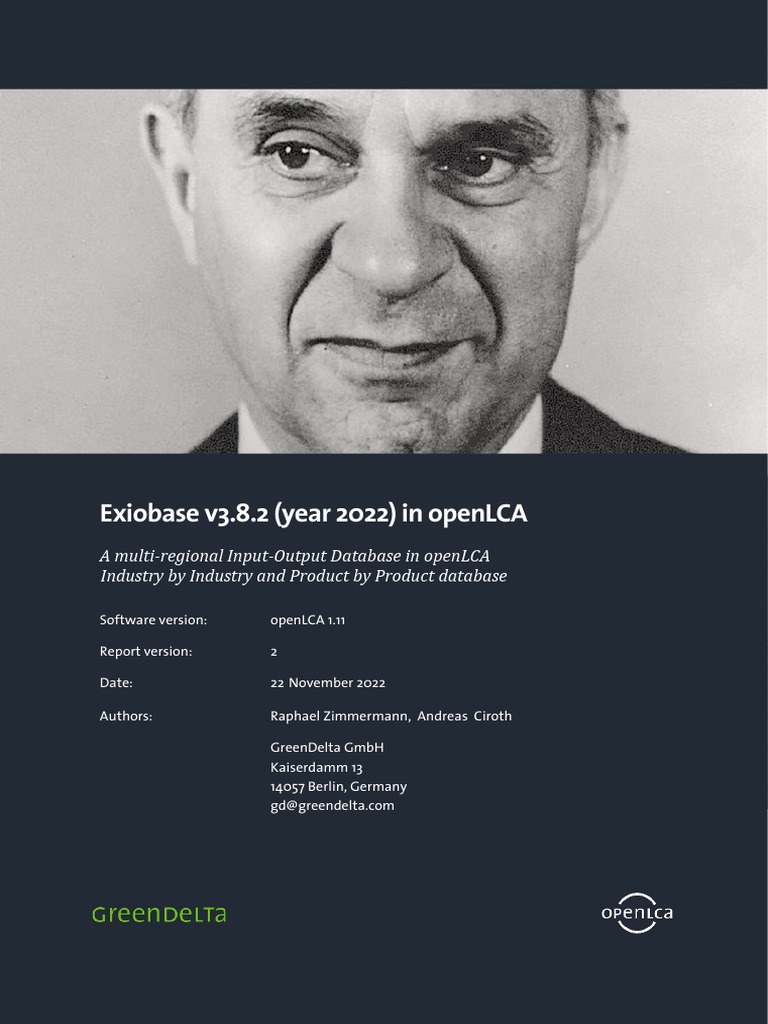 GreenDelta Exiobase 3 8 2 | PDF