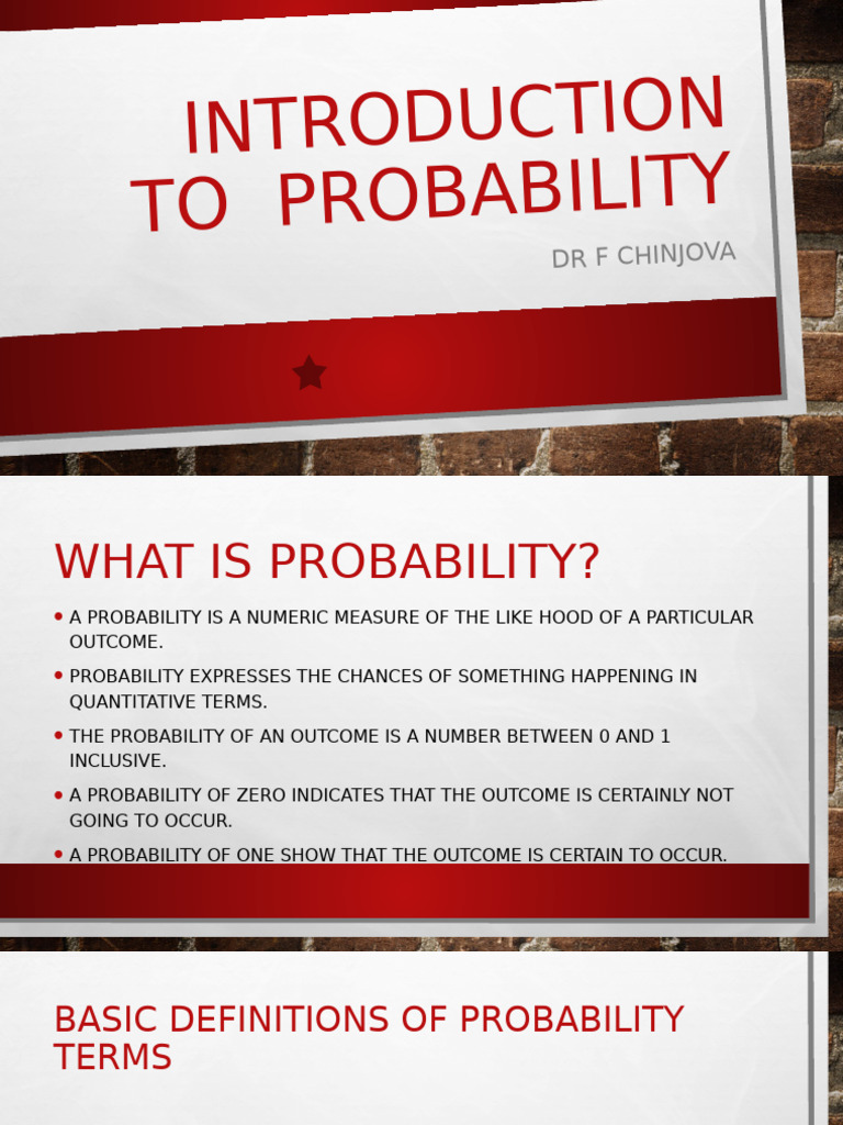 Introduction To Probability | PDF