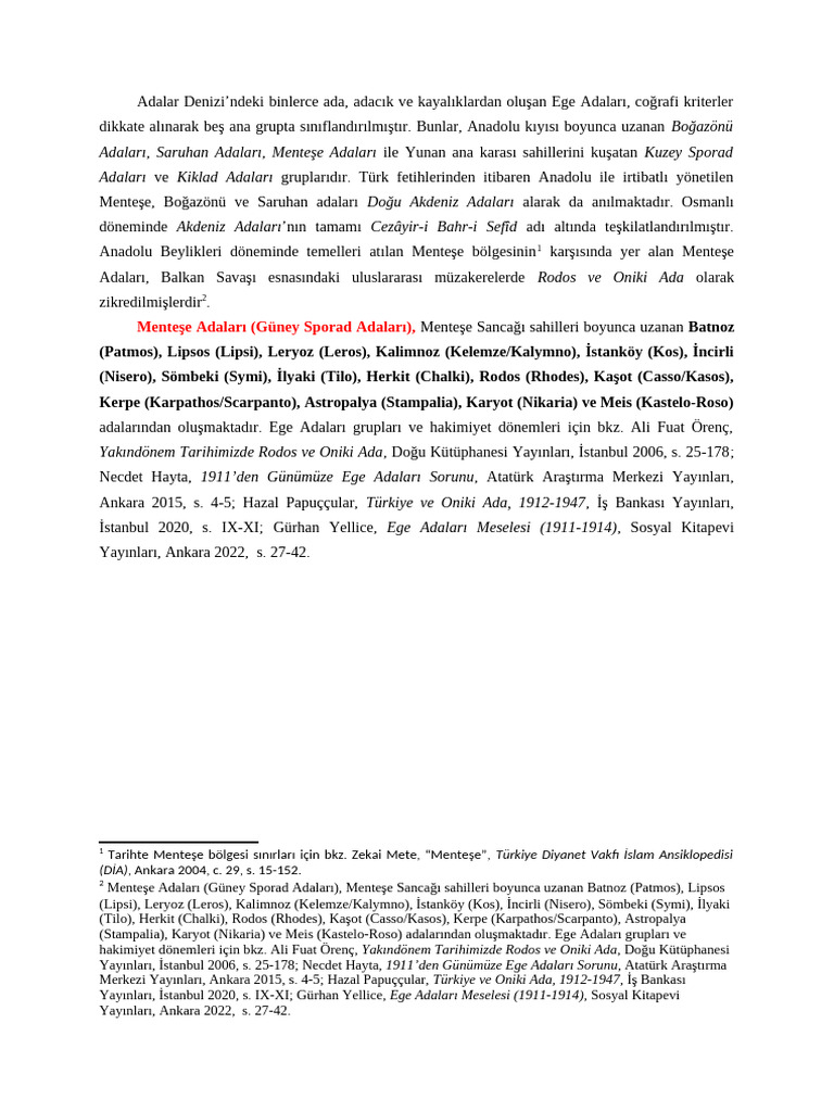 Önemli Fişlemeler Notlar | PDF