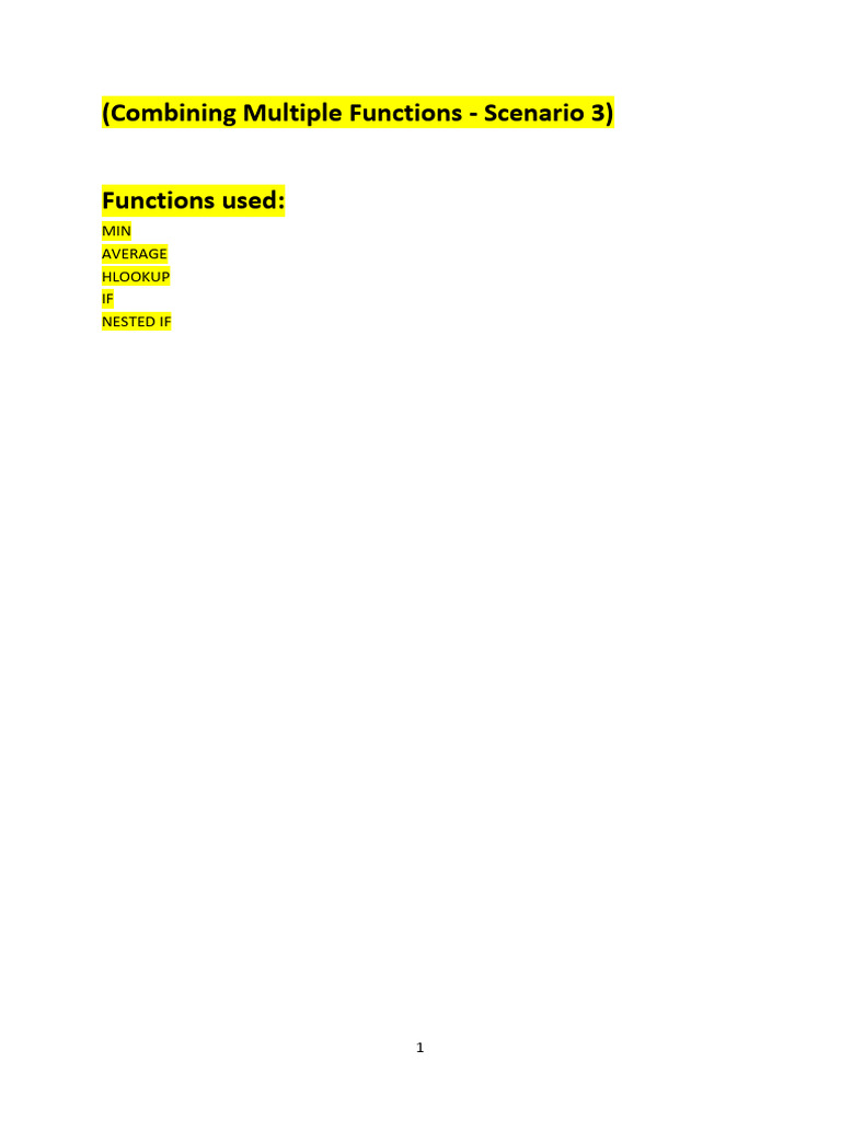 (Combining Multiple Functions - Scenario 3)(2) | PDF