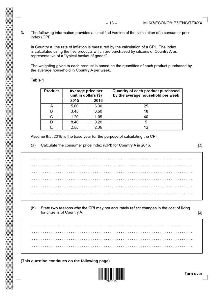 Weighted Price Index Practice | PDF