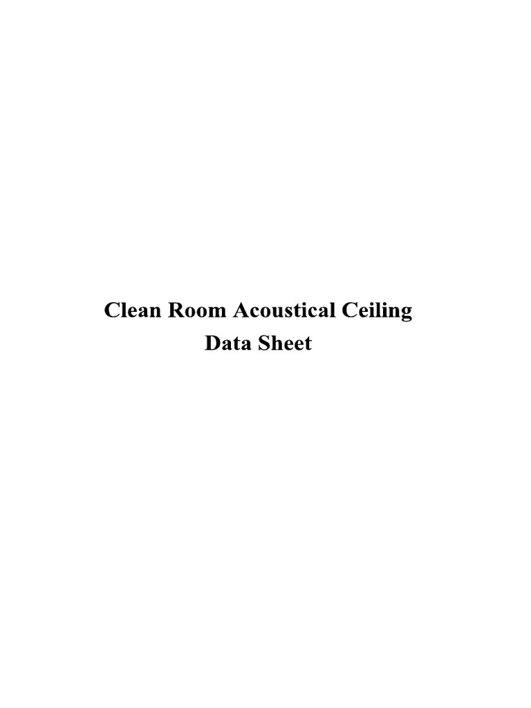 ceiling tile data sheet | PDF