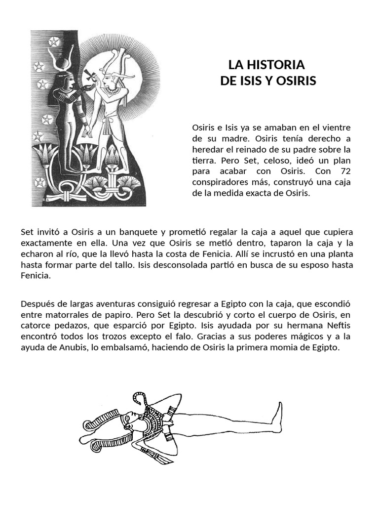 Leyenda Isis y Osiris Trabajar | PDF