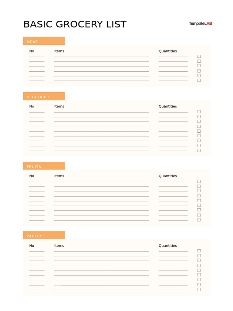 Basic-Grocery-List | PDF