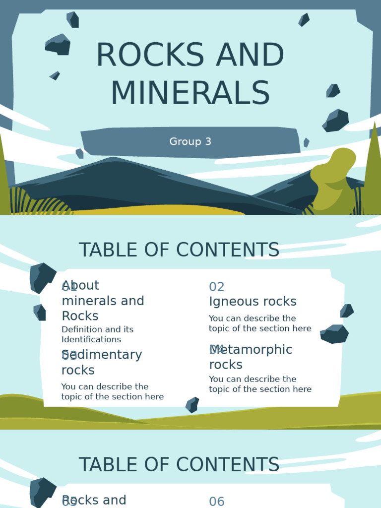 Rocks and Minerals FINAL | PDF | Rock (Geology) | Igneous Rock