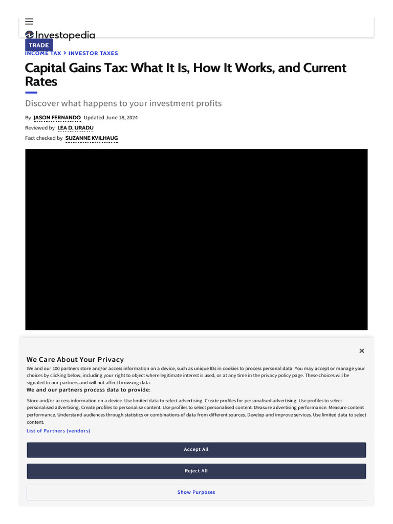 WWW Investopedia Com Terms C Capital Gains Tax ASP | PDF | Capital Gains Tax | Finance & Money ...