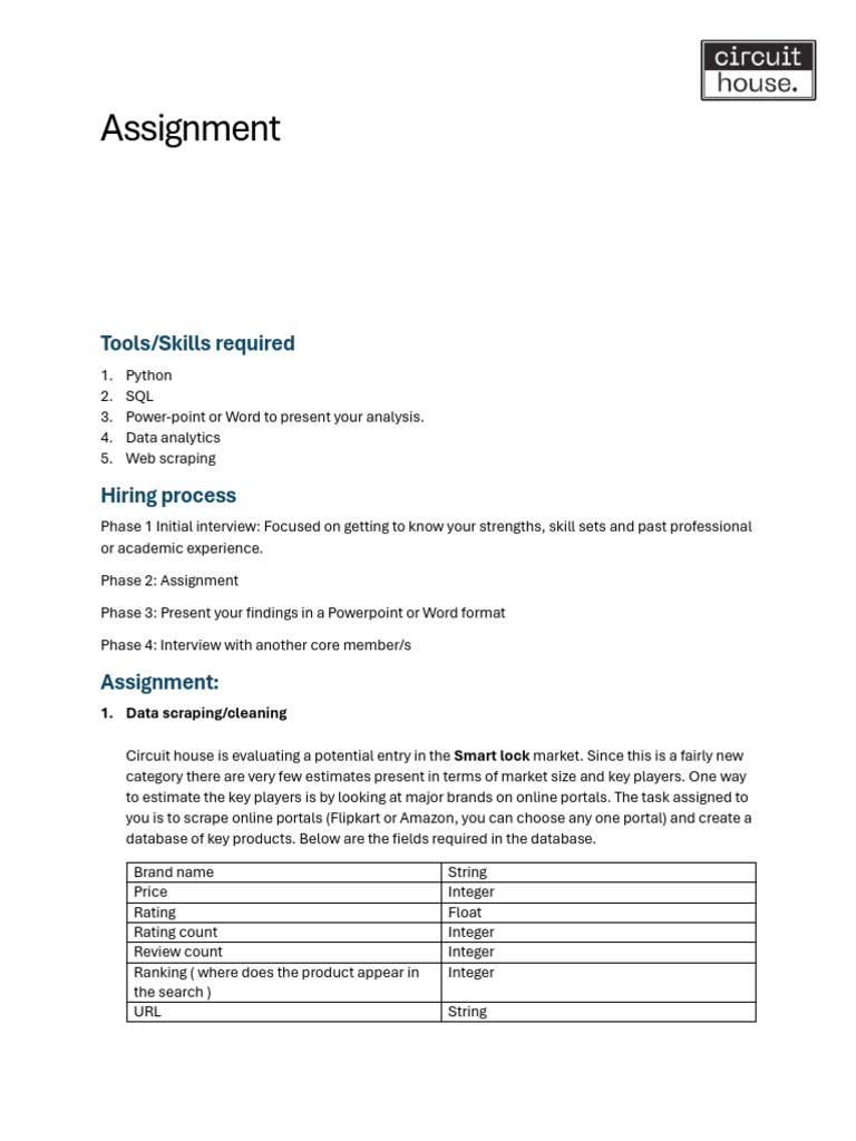 Assignment Circuit House | PDF
