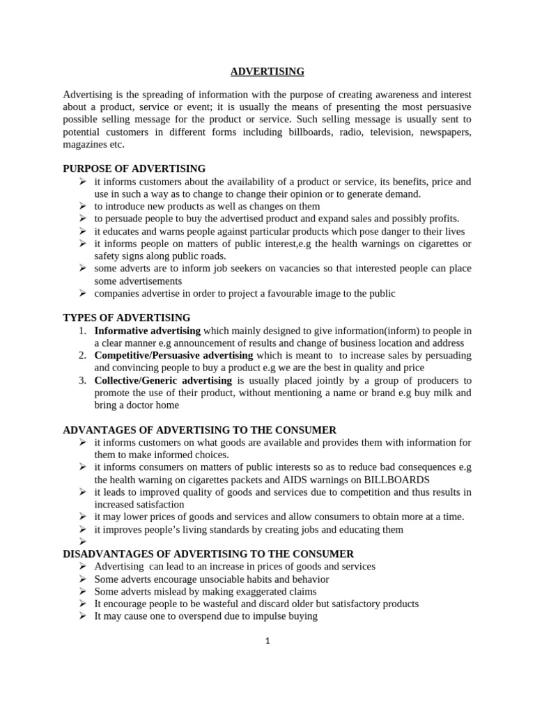 ADVERTISING | PDF