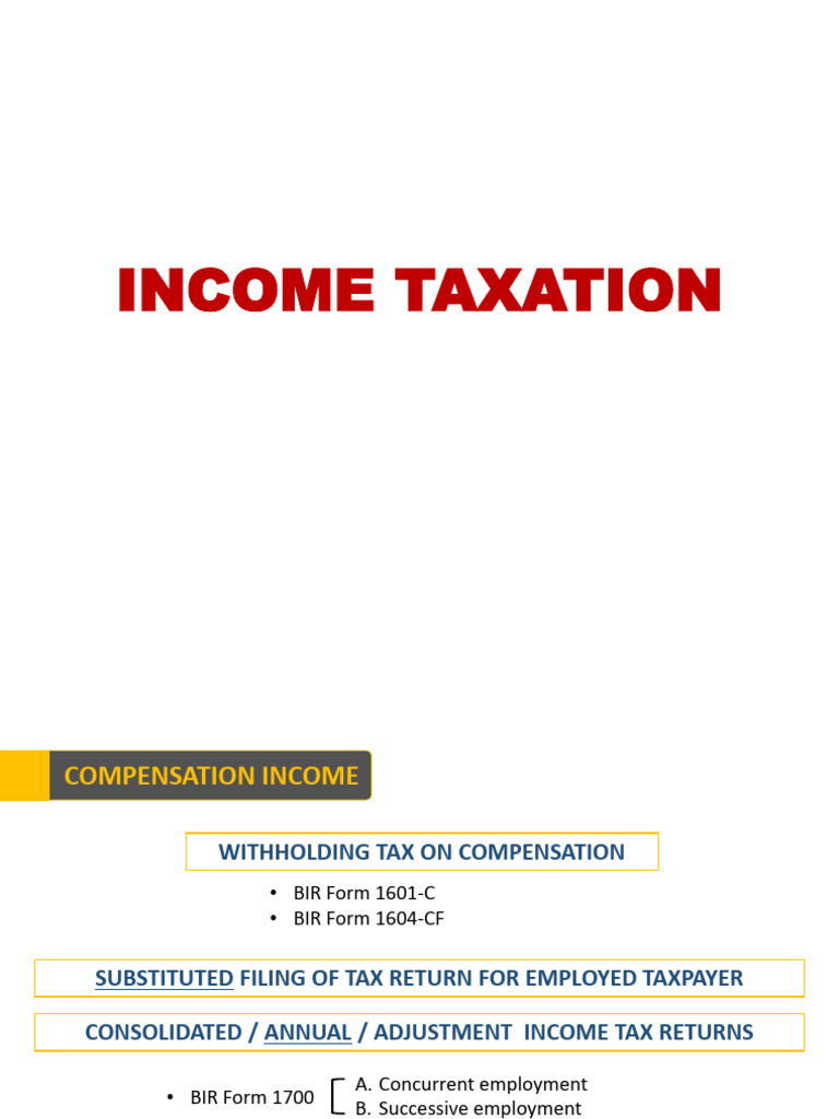 U3.3-Withholding-Tax-and-Fringe-Benefits-Tax-Presentation-Slides Wo Ans | PDF | Taxes | Income Tax