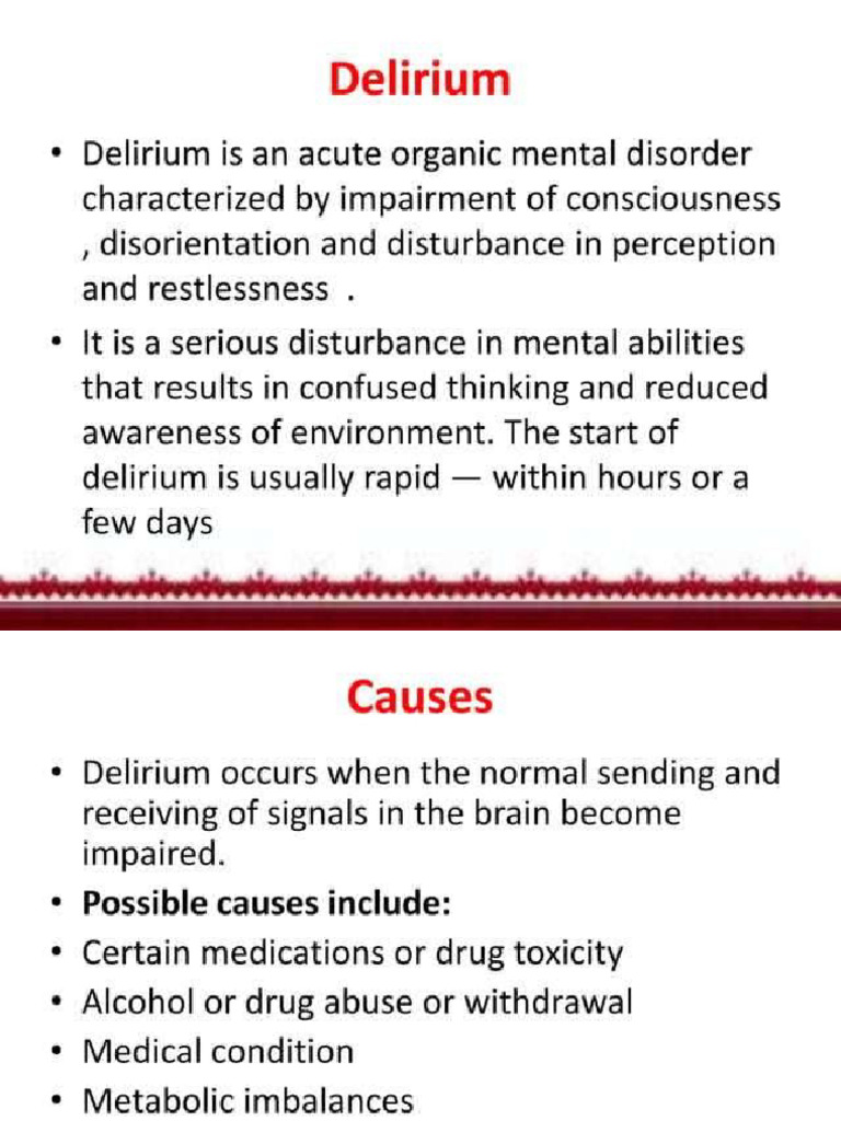 Delirium | PDF