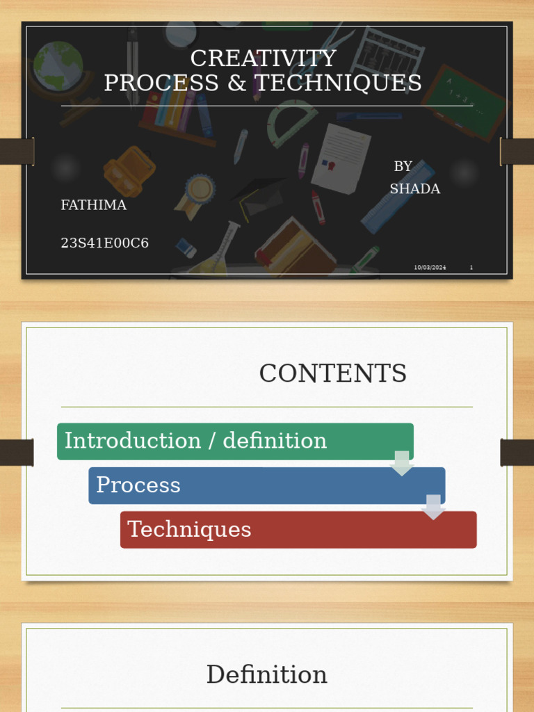 creativity process and techniques | PDF