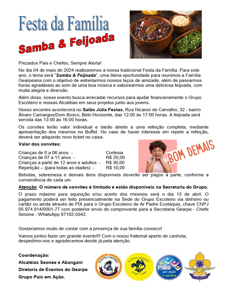 Circular Samba e Feijoada | PDF