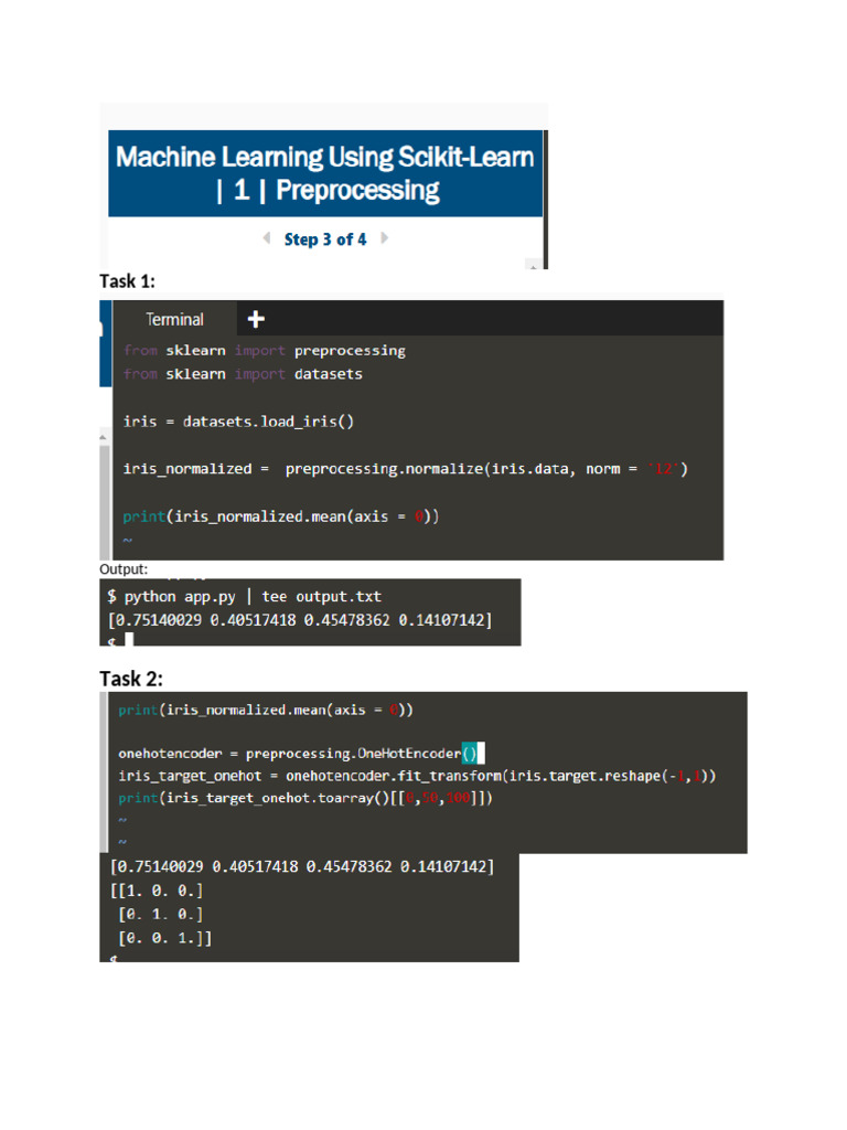 1 Scikit PREPROCESSING HANDSON-1 | PDF | Computers