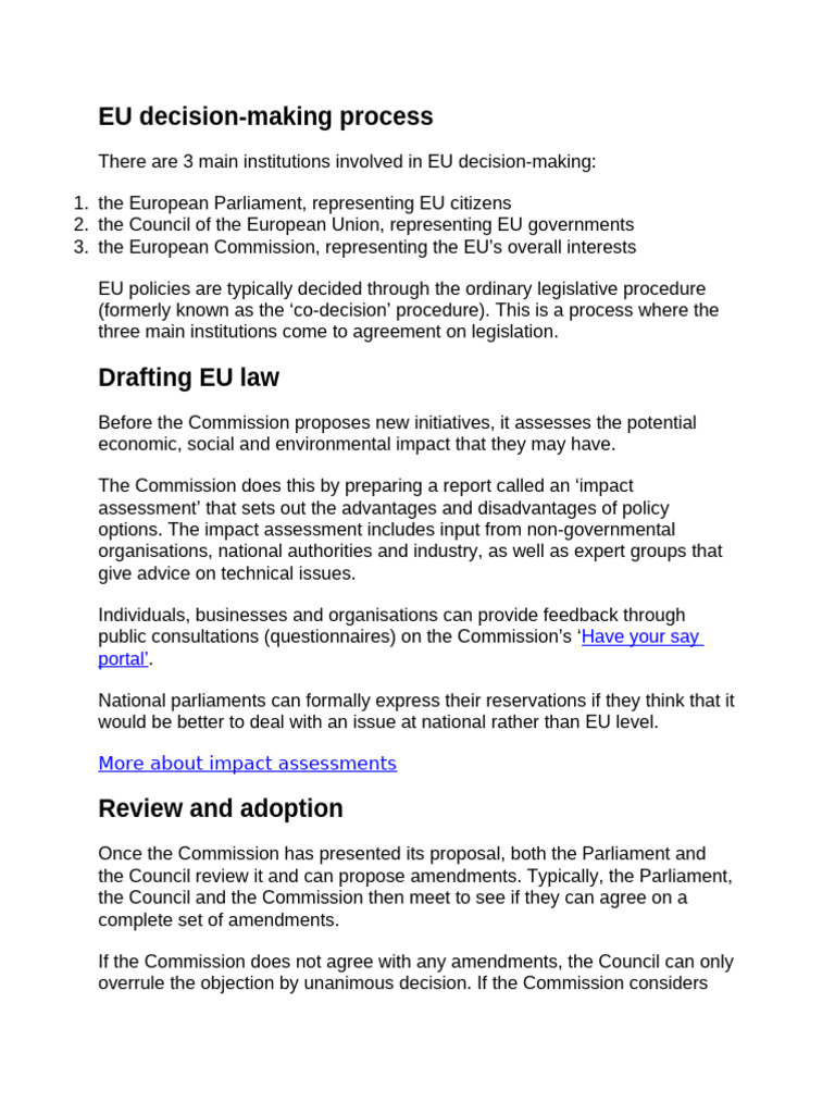 Eu Law | PDF