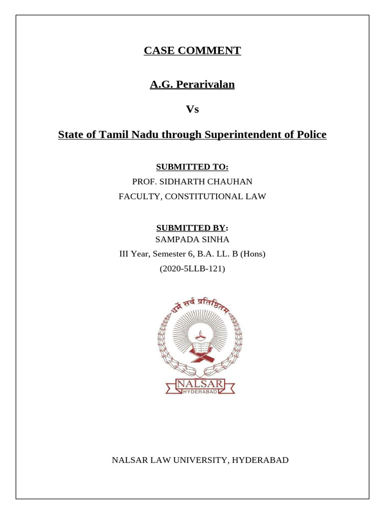 Constitutional Law - Case Comment-Type 3 | PDF | Pardon | Law