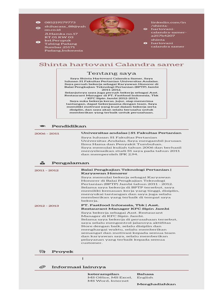 CV. Shinta - 1657735447 | PDF