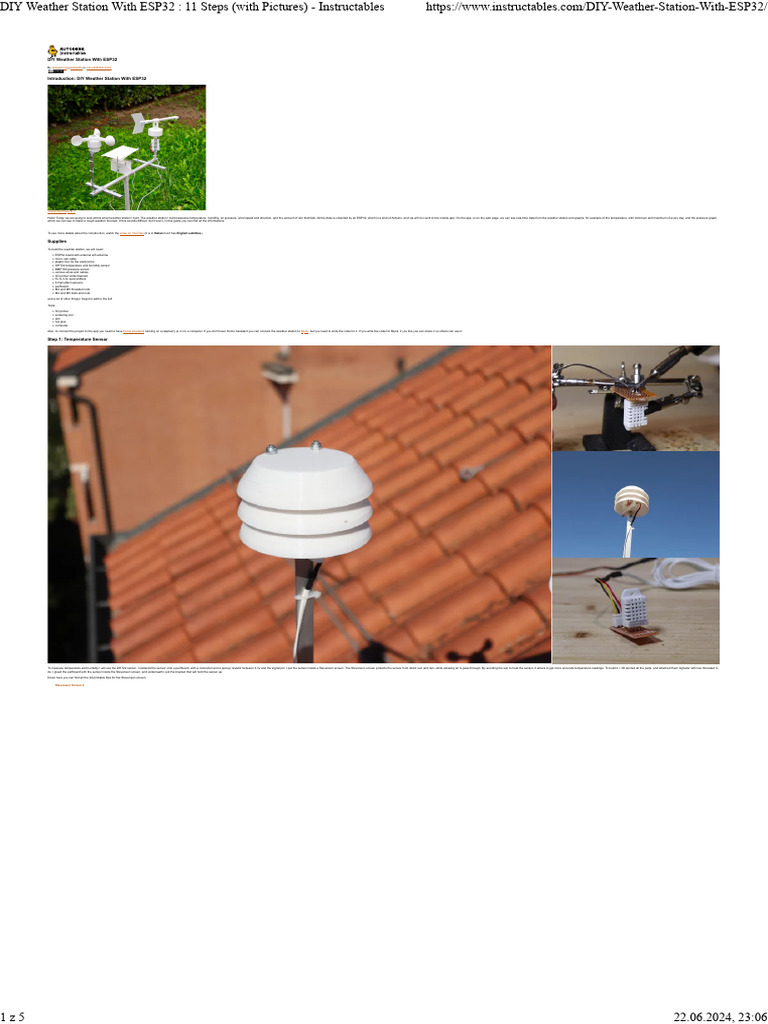 DIY Weather Station With ESP32 - 11 Steps (With Pictures ...