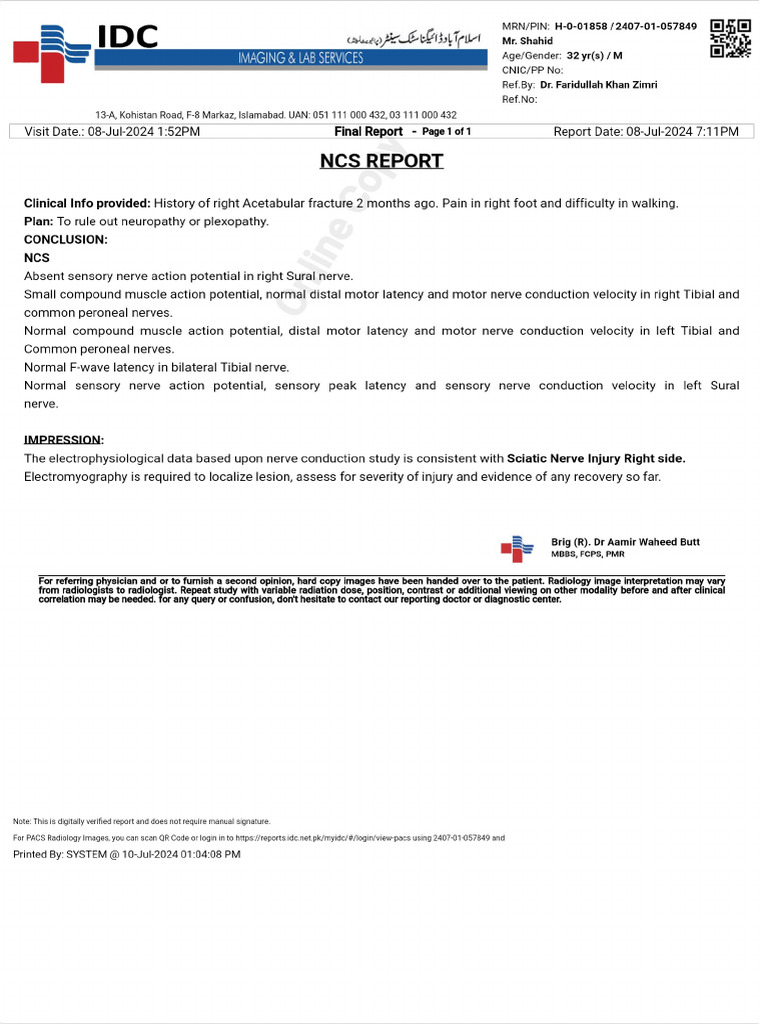 Patient Report PDF | PDF