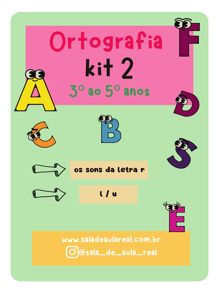 Ortografia Kit 2 para 3º Ao 5º Anos | PDF