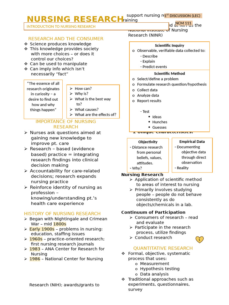 Research 1st Discussion Notes | PDF | Methodology | Scientific Method