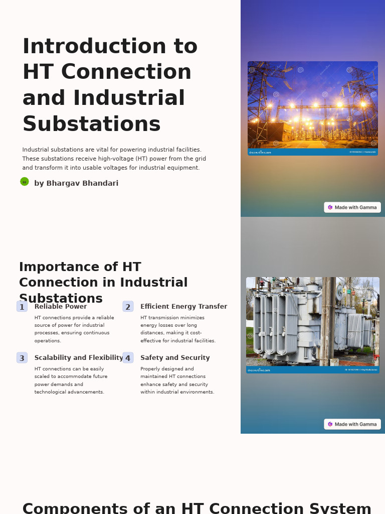 Introduction-to-HT-Connection-and-Industrial-Substations | PDF