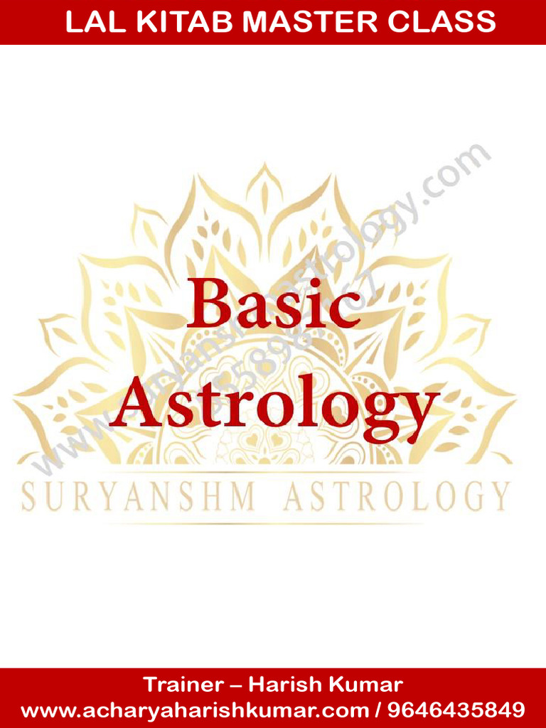 Lal Kitab Master Class Study Material | PDF | Religion & Spirituality