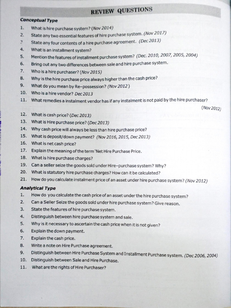Understanding Hire Purchase Systems | PDF | Prices | Finance & Money ...