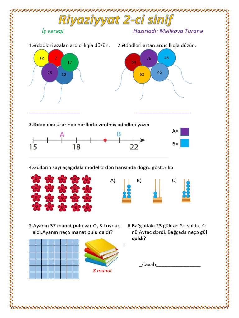 Riyaziyyat 2-Ci Sinif Turanə.M... | PDF