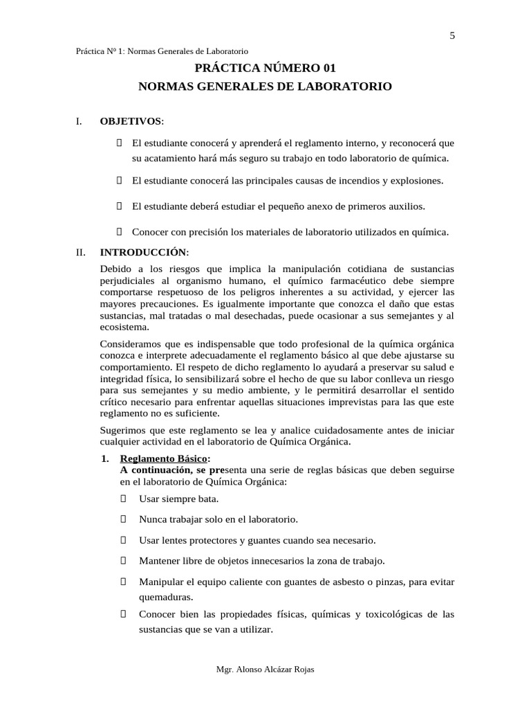 Copia de QOFI-practica01 Normas Seguridad | PDF