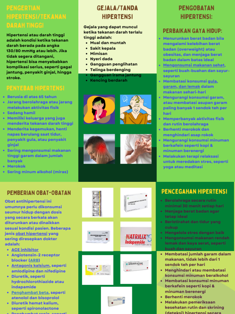 Leaflet Hipertensi Kel. 1 3B D3 Kep | PDF