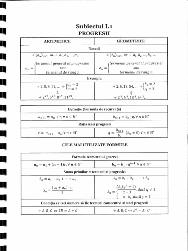 Formule Matematice | PDF