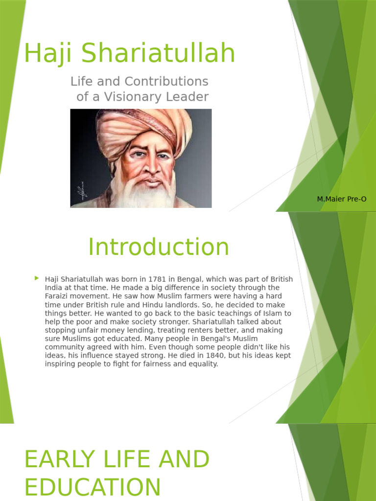 Haji Shariatullah | PDF