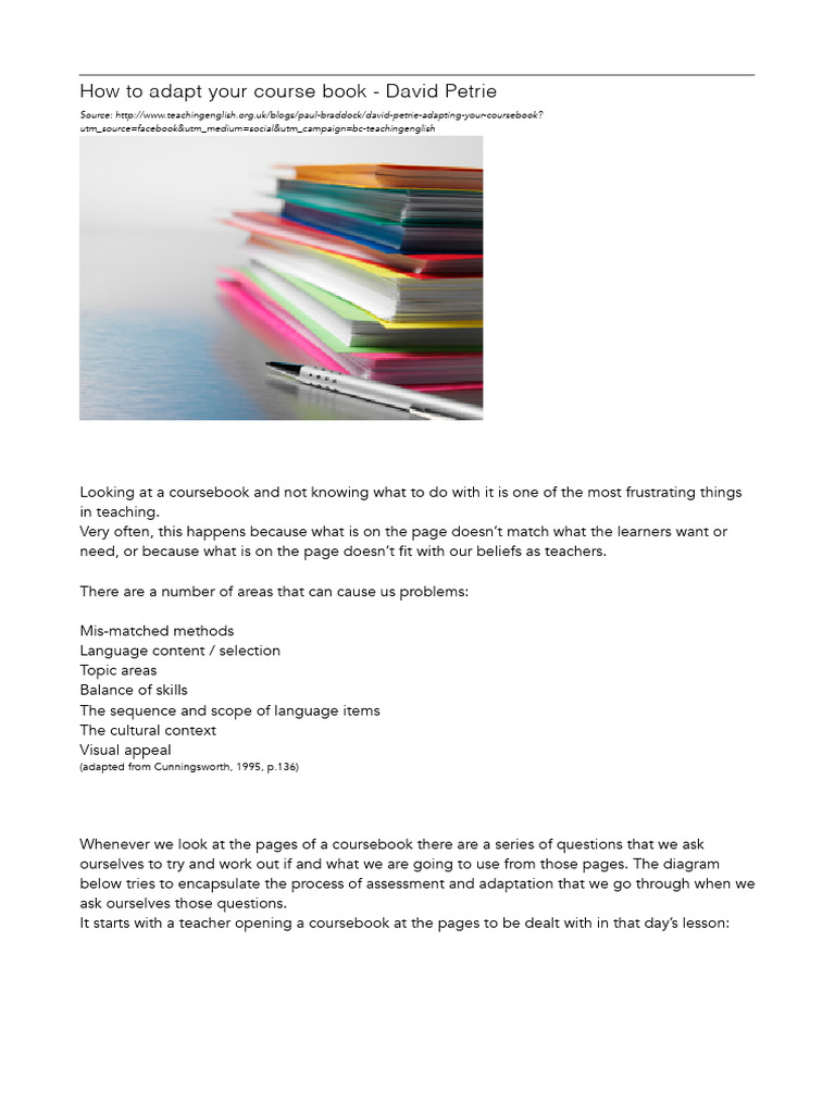 How To Supplement Your Coursebook-1 | PDF
