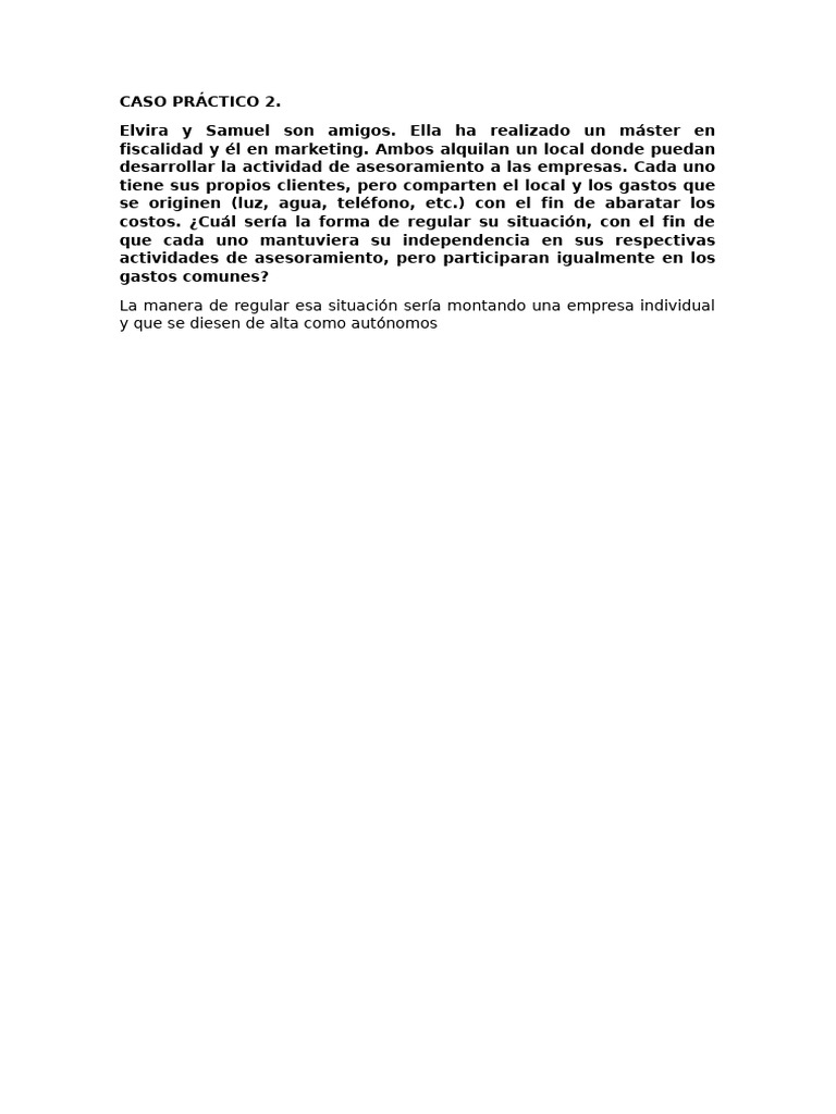 Caso Práctico 2 Tema 2 GPC | PDF