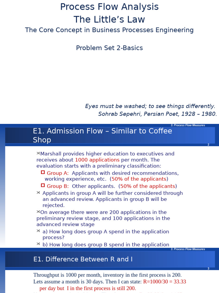 Process Flow Analysis -Additional Problems 2021-Basic | PDF