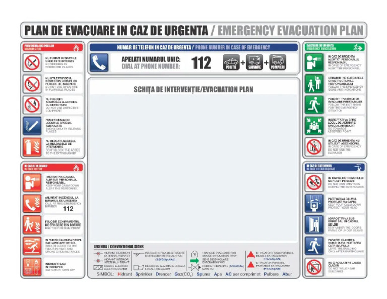 Plan Evacuare in Caz de Incendiu | PDF