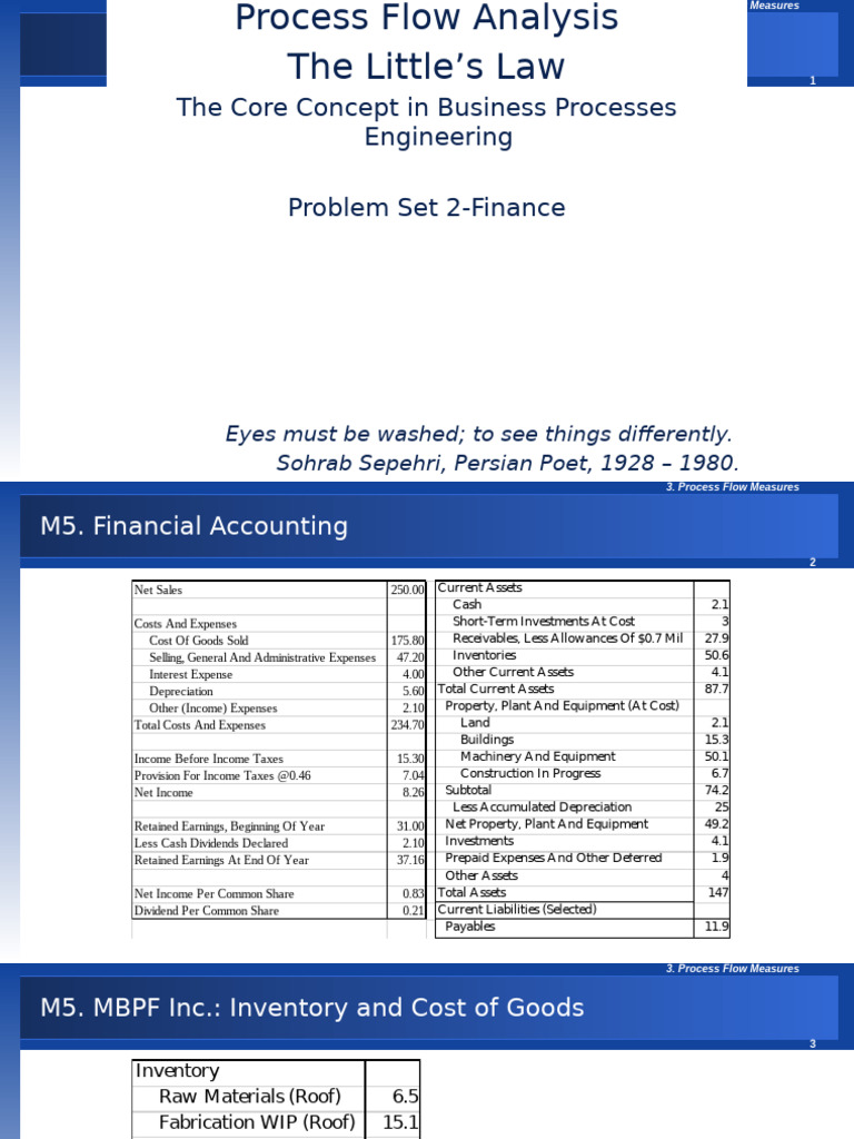 Process Flow Analysis - Additional Problems 2021-Finance | PDF
