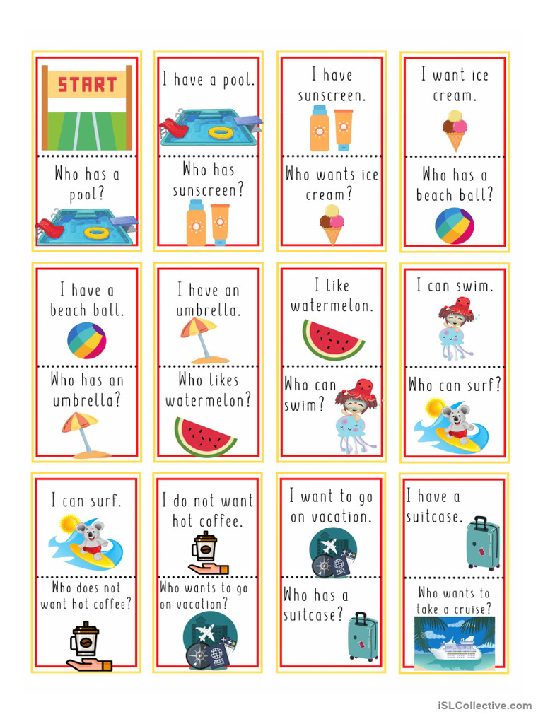 Summer Card Game | PDF