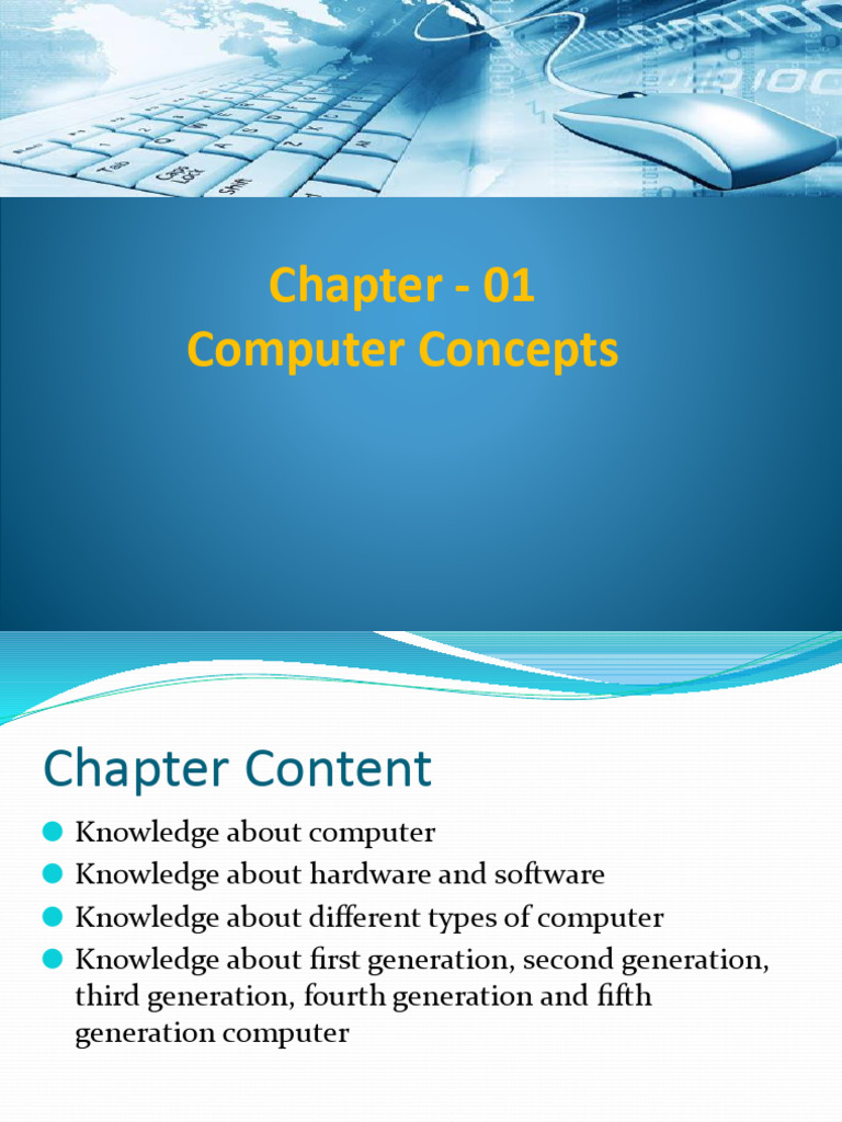 Chapter 1 Computer Concepts | PDF