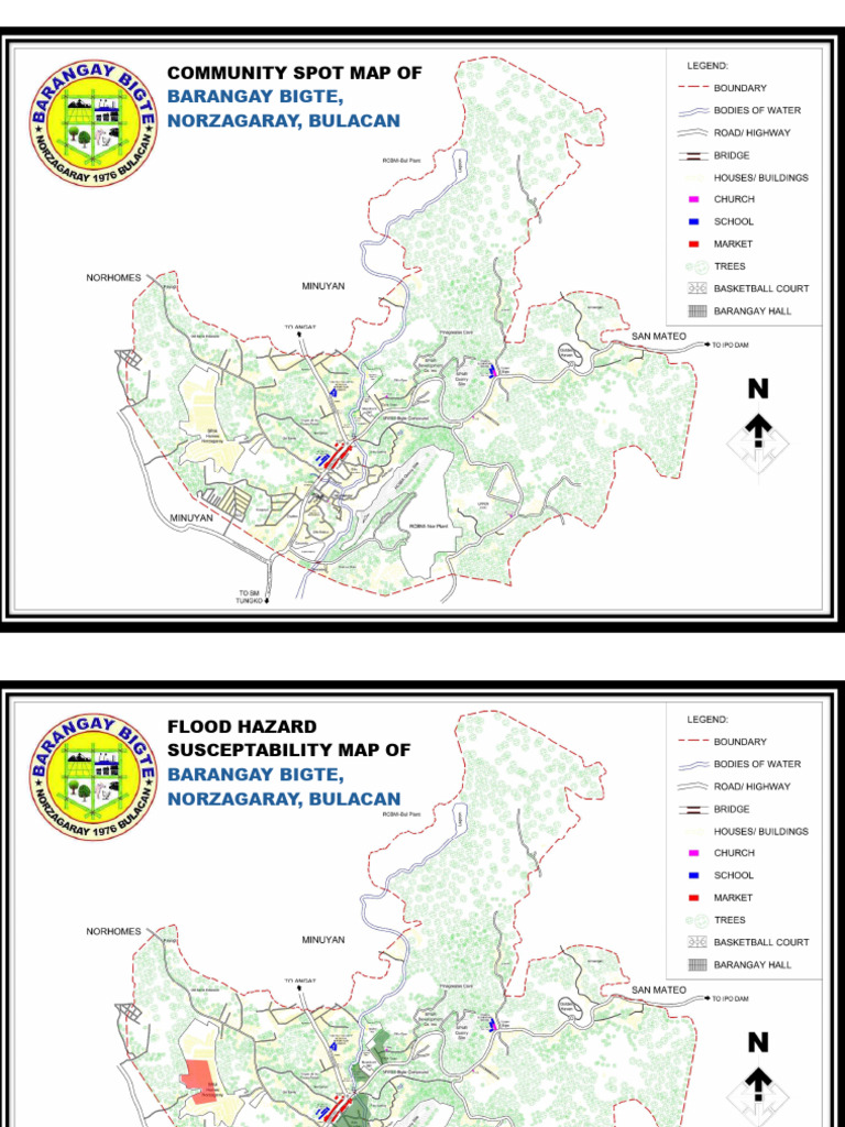 Brgy Bigte Spot Map | PDF