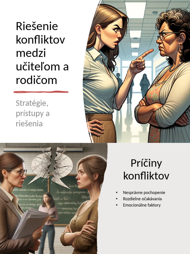Riesenie Konfliktov Medzi Ucitelom A Rodicom | PDF