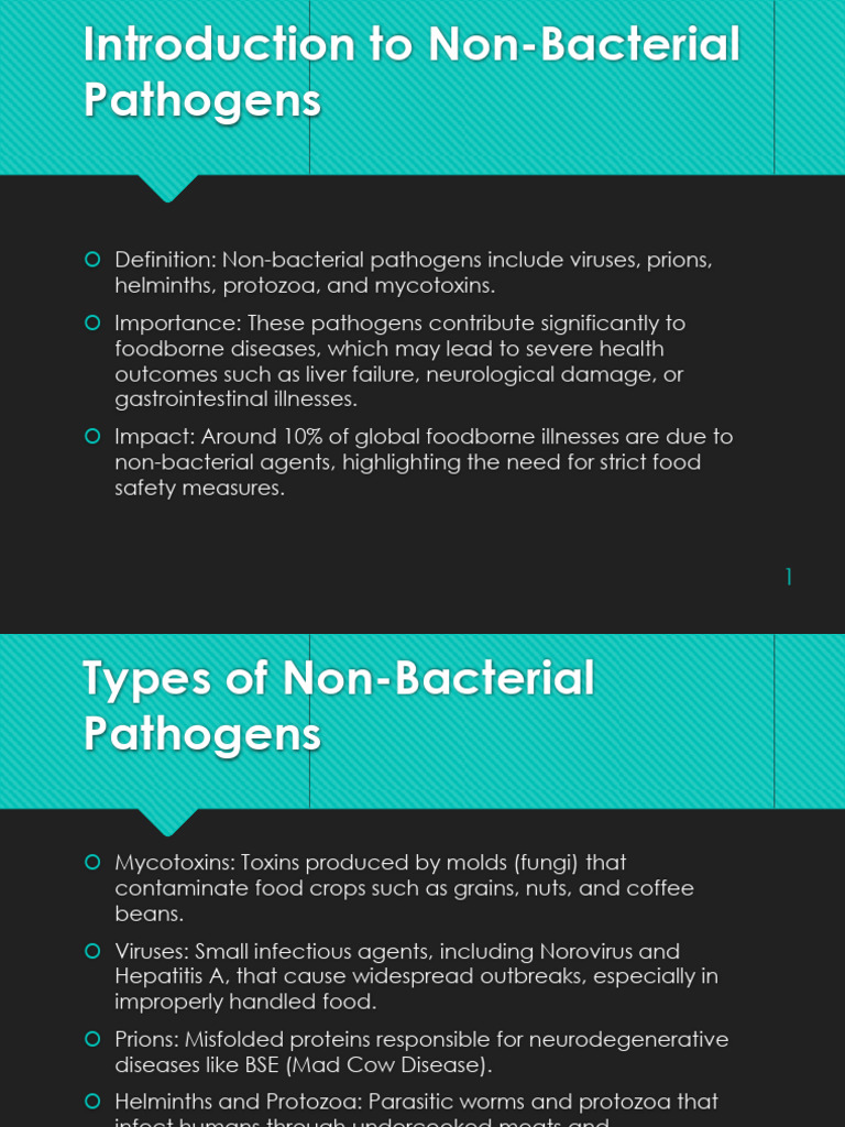 Non Bacterial Pathogens Presentation | PDF