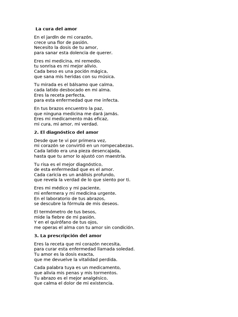 La Cura Del Amor | PDF