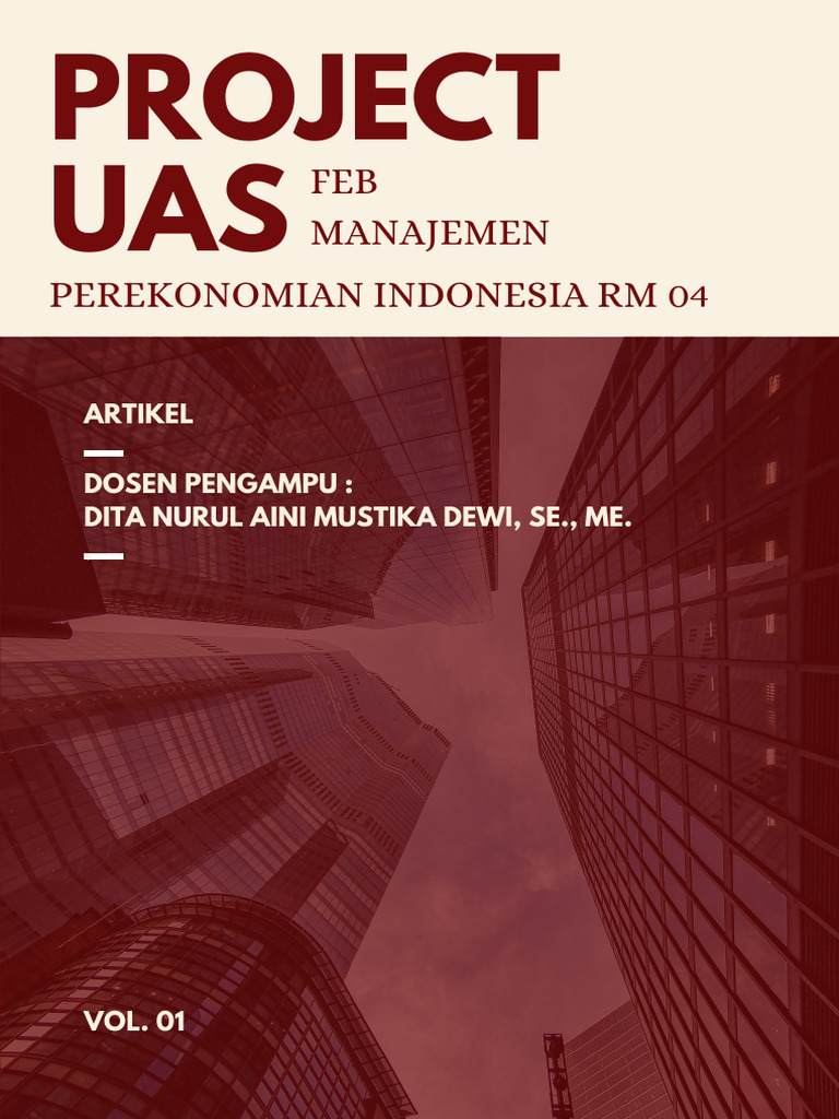 Project Uas_perekonomian Indonesia Rm 04 | PDF