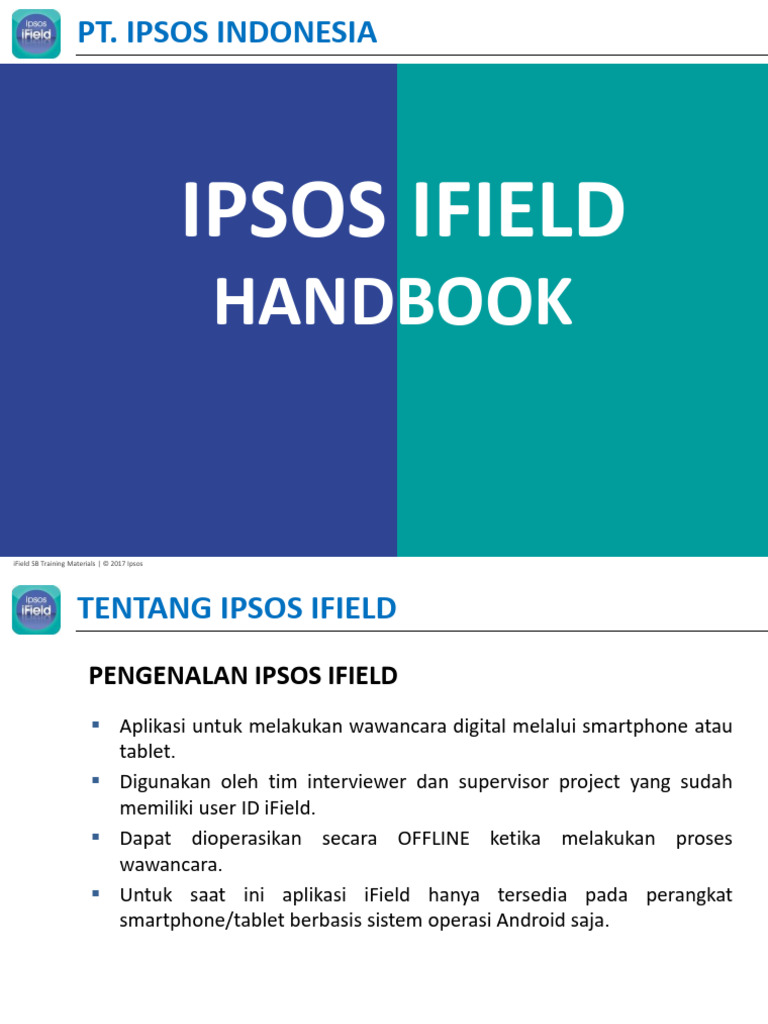 IPSOS Ifield Handbook | PDF