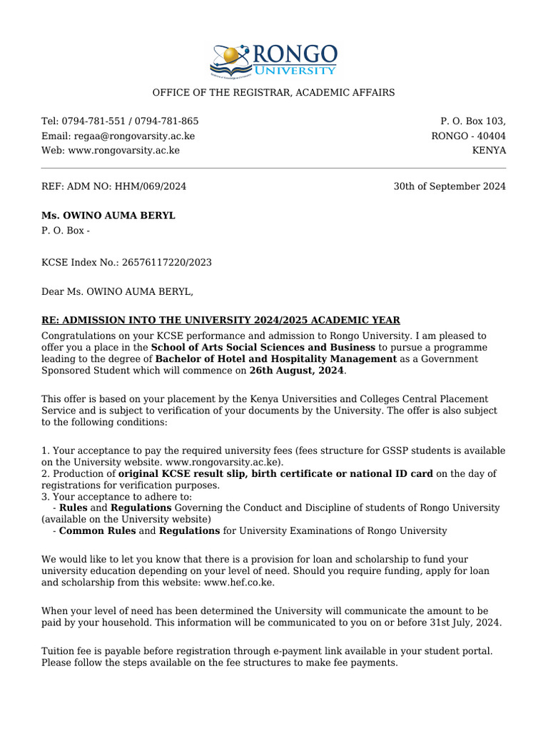 Calling Letter | PDF