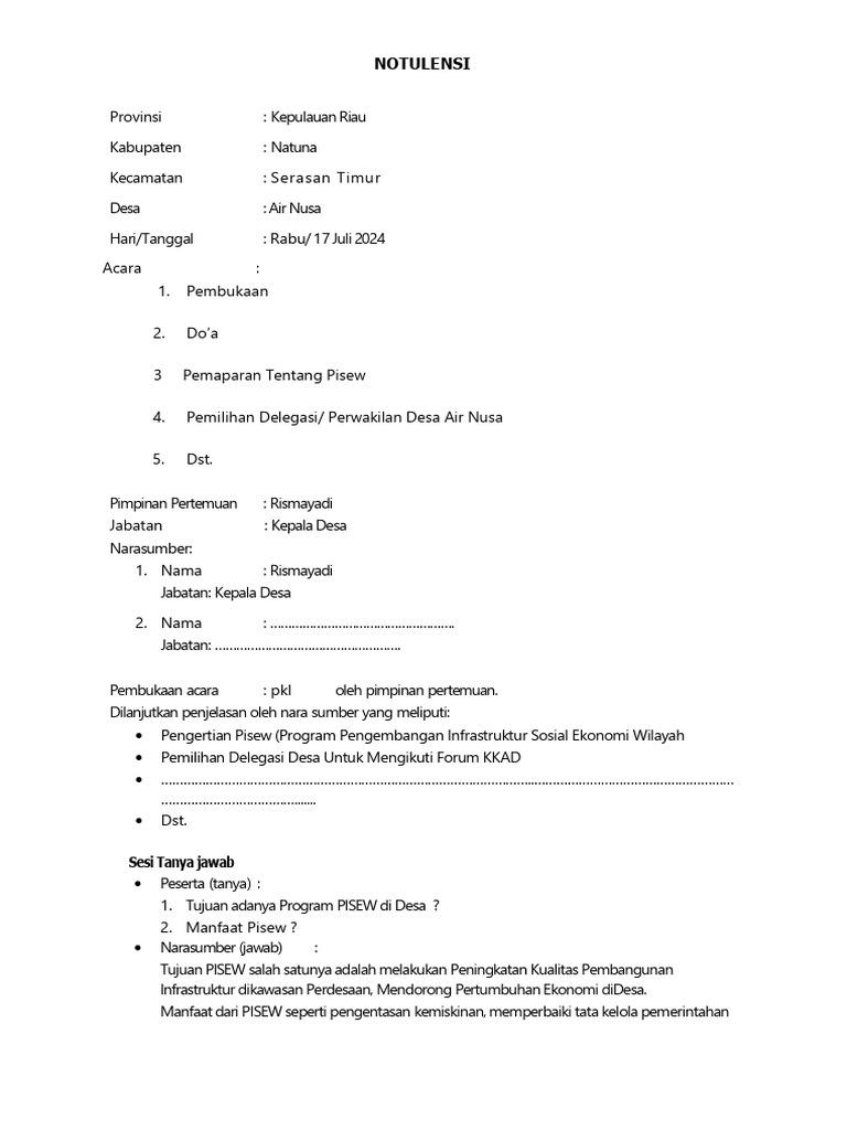 1.3 Notulensi | PDF